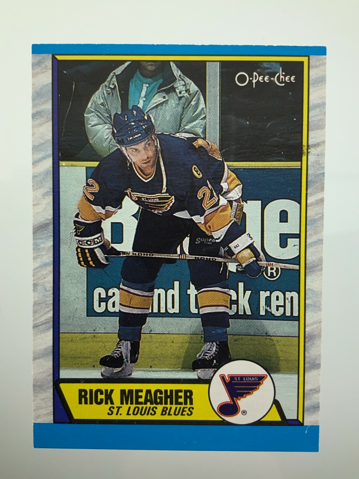 1989-90 Rick Meagher 116 OPC St. Louis Blues O-Pee-Chee Hockey Card ...