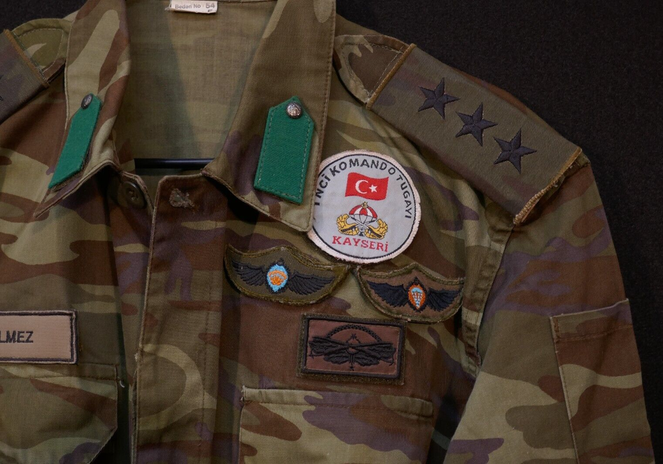 Vintage Turkish Army Captain Airborne Commando Camouflage ERDL Uniform ...