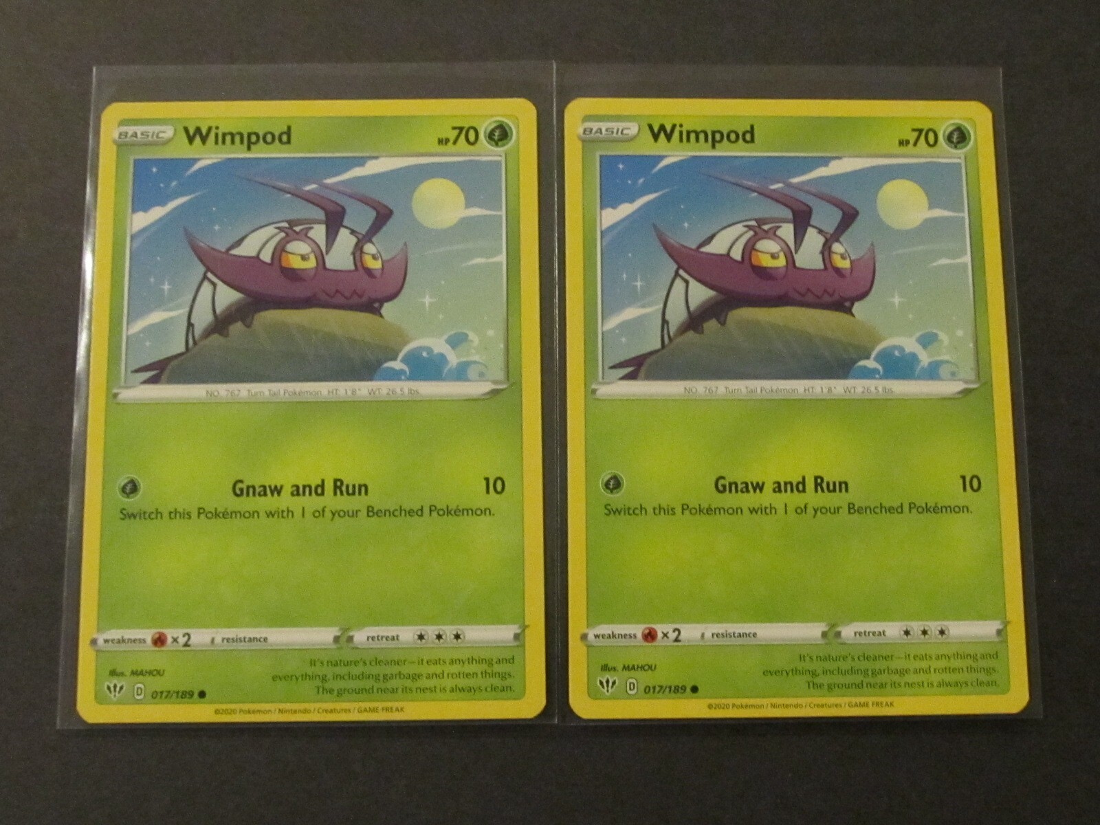 2 POKEMON CARD TCG/WIMPOD/017/189/COMMON/2020/COLLECTIBLE | eBay