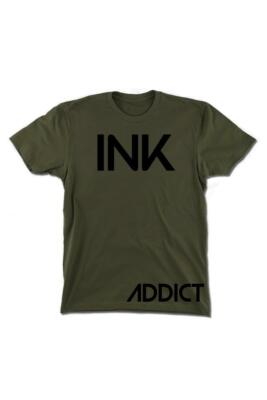 BRAND NEW InkAddict INK Tee Shirt MILITARY SMALL-3XLARGE TATTOO LIMITED ...