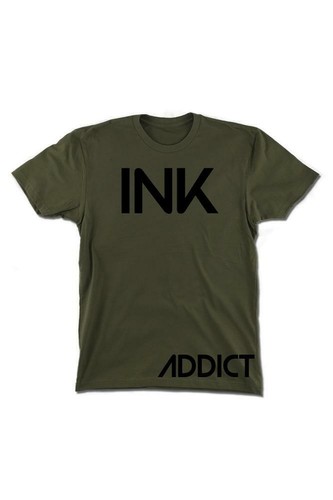 BRAND NEW InkAddict INK Tee Shirt MILITARY SMALL-3XLARGE TATTOO LIMITED ...