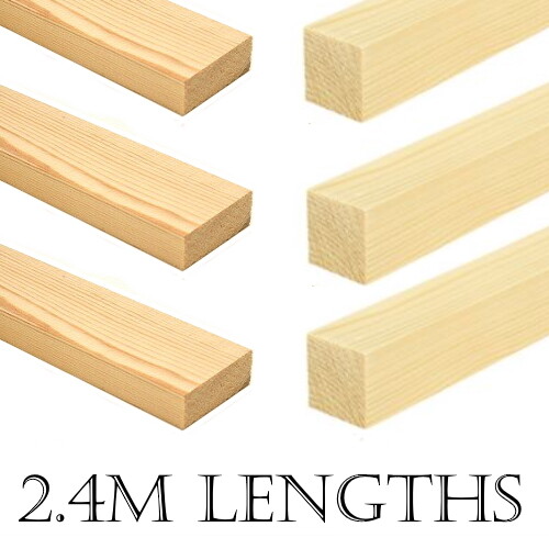 2.4m Planed Wood Timber Square Edge 2x1 3x1 4x1 5x1 6x1 7x1 8x1 1x1 1 ...