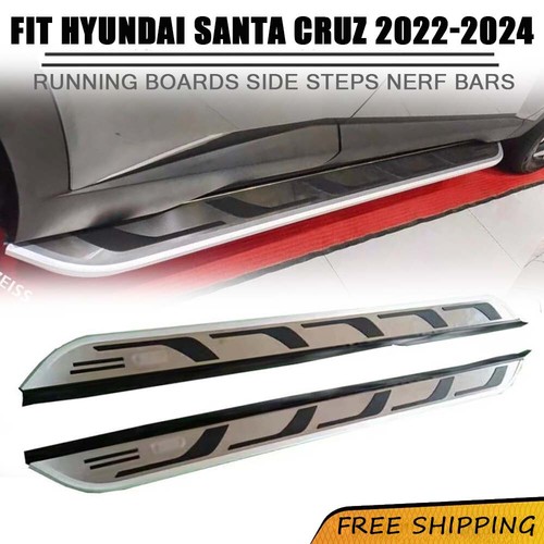 Running Boards Side Steps Nerf Bars For Hyundai Santa Cruz 2022 2023 ...