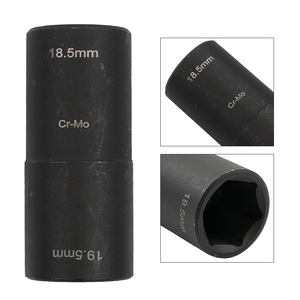 Flip Socket Set for Distorted Cap Lug Nuts 12 Dr 18 5mm x 19 5mm CR MO ...