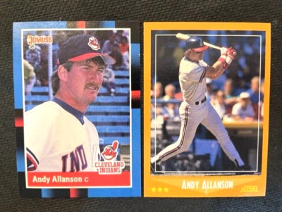 MLB - Andy Allanson 1988 Donruss & 1988 Score Baseball - Indians | eBay