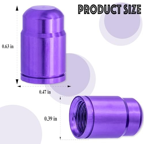 4PCS Car Tire Valve Stem Caps, Aluminum Alloy Wheel Valve Covers 4 pcs ...