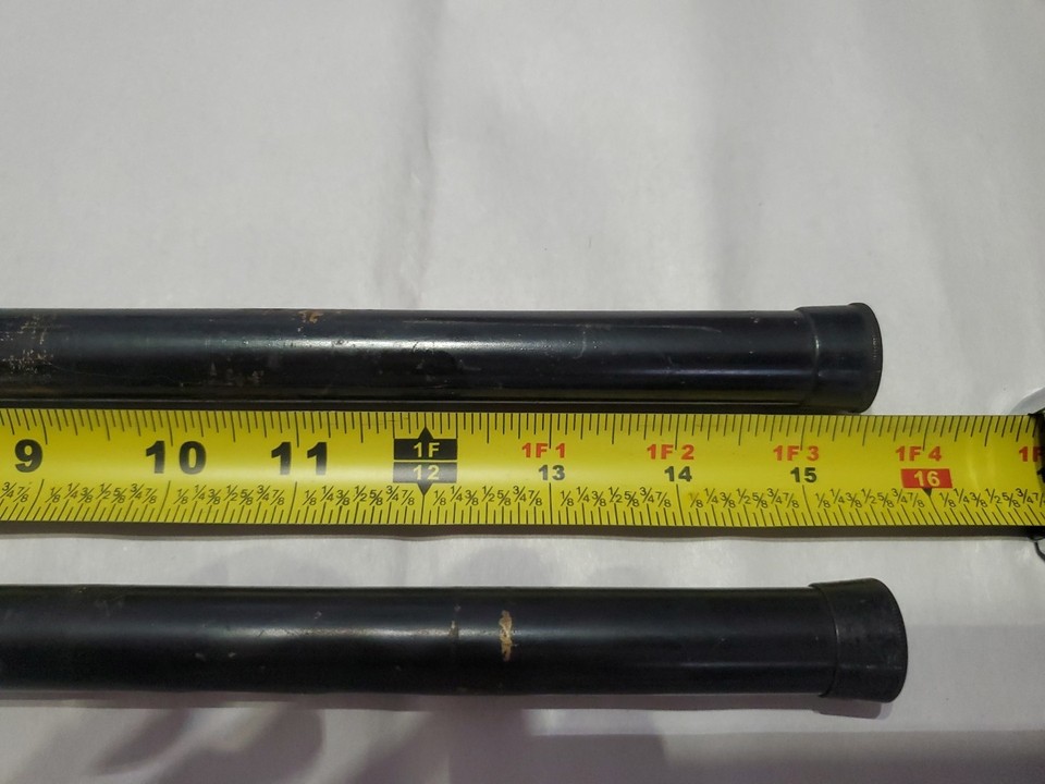 Two vintage rifle (Brass Tube) scopes (Unknown Brands) for parts or ...