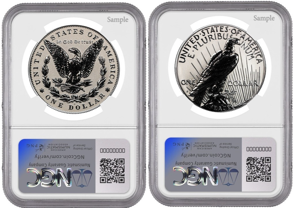 2025 S Morgan & Peace Silver Dollar $1 Reverse PR NGC PF70 ER #2146 ...
