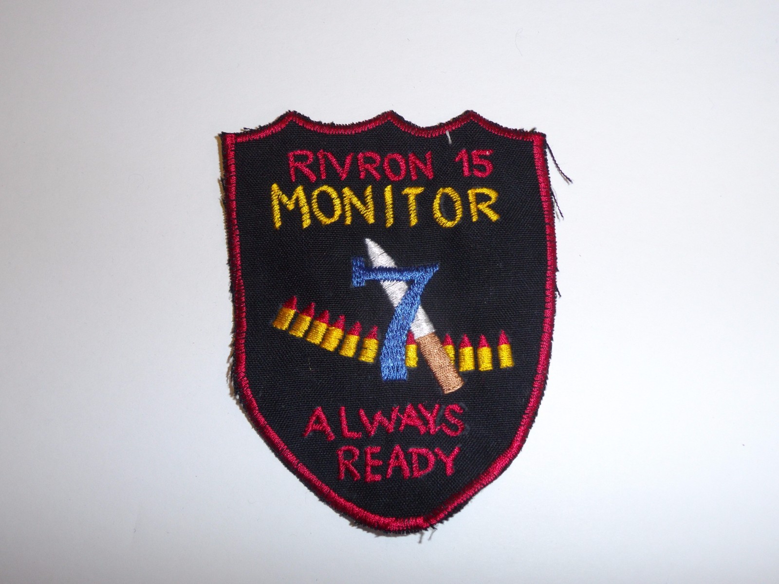 b7781 US Navy Vietnam River Squadron RivRon 15 Monitor Always Ready ...