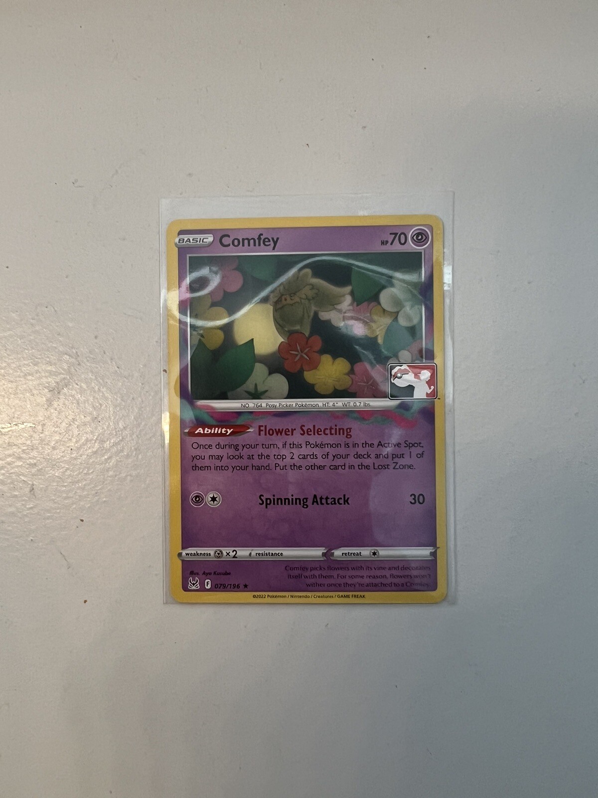Comfey - Lost Origin 079/196 Non-Holo Pokemon TCG Prize Pack Series 3 ...