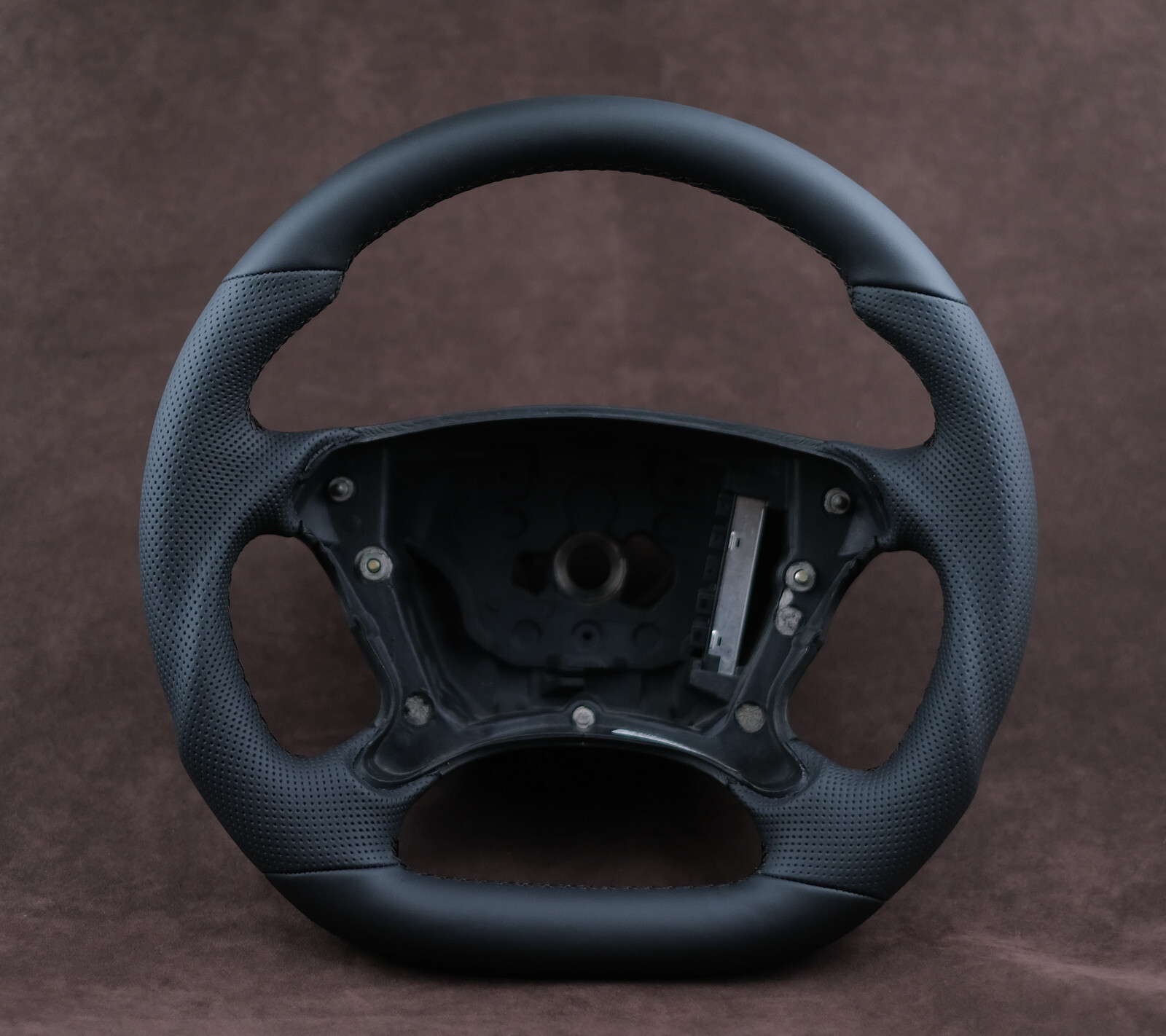 Mercedes custom Steering WheeI flat bottom thick AMG R230 W219 W209 ...