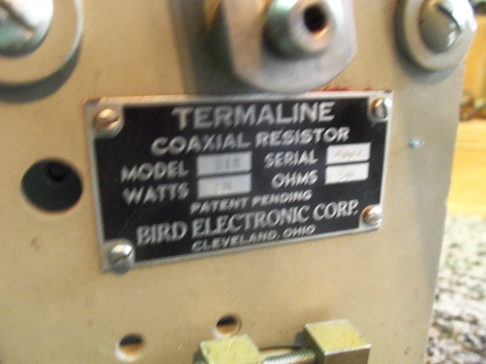 Bird 43 81B Thruline 80W RF Termaline Dummy Load Resistor | eBay