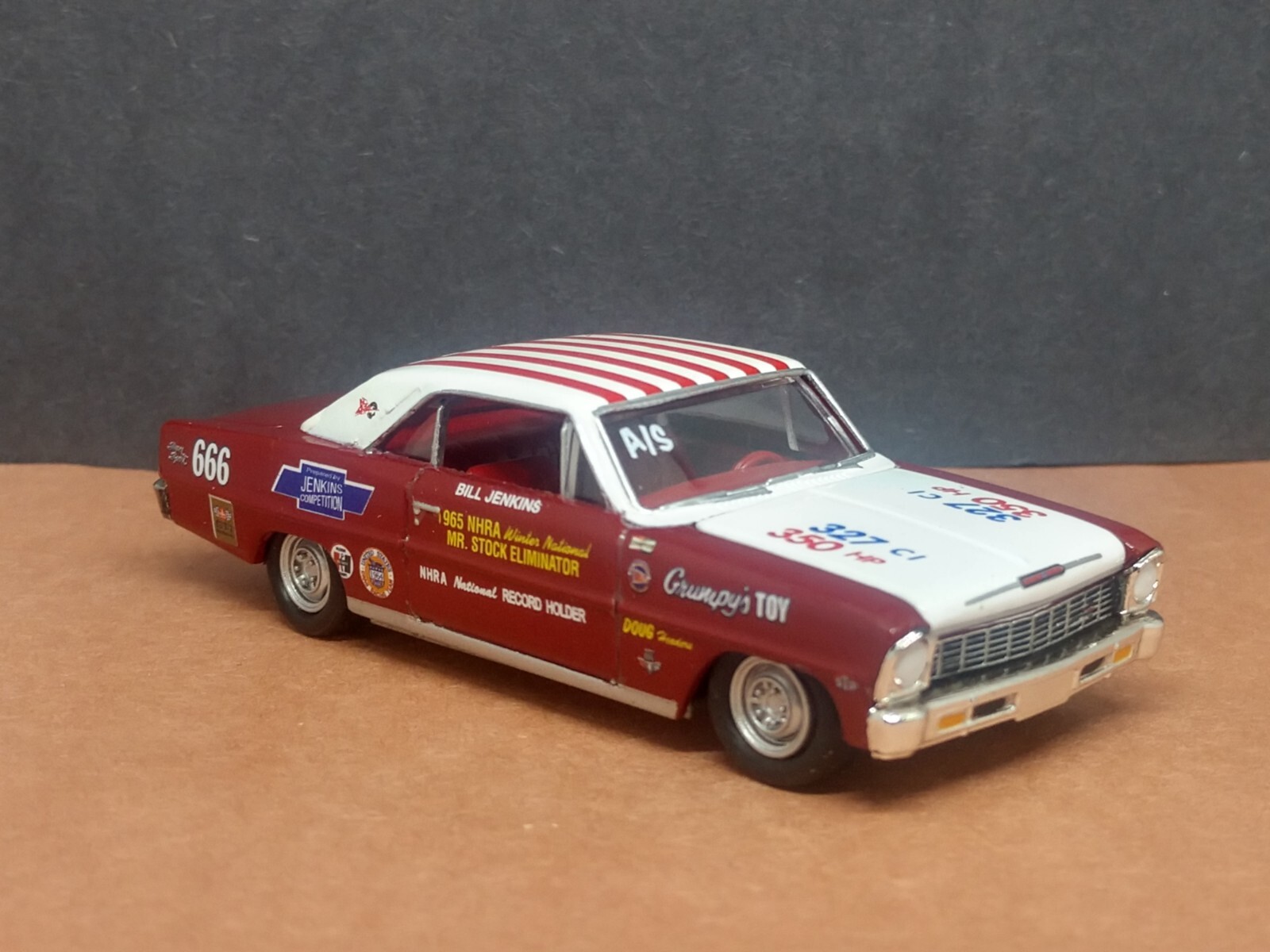 NHRA BILL "GRUMPY" JENKINS 1966 CHEVY NOVA SS COLLECTIBLE 1/64 LIMITED ...