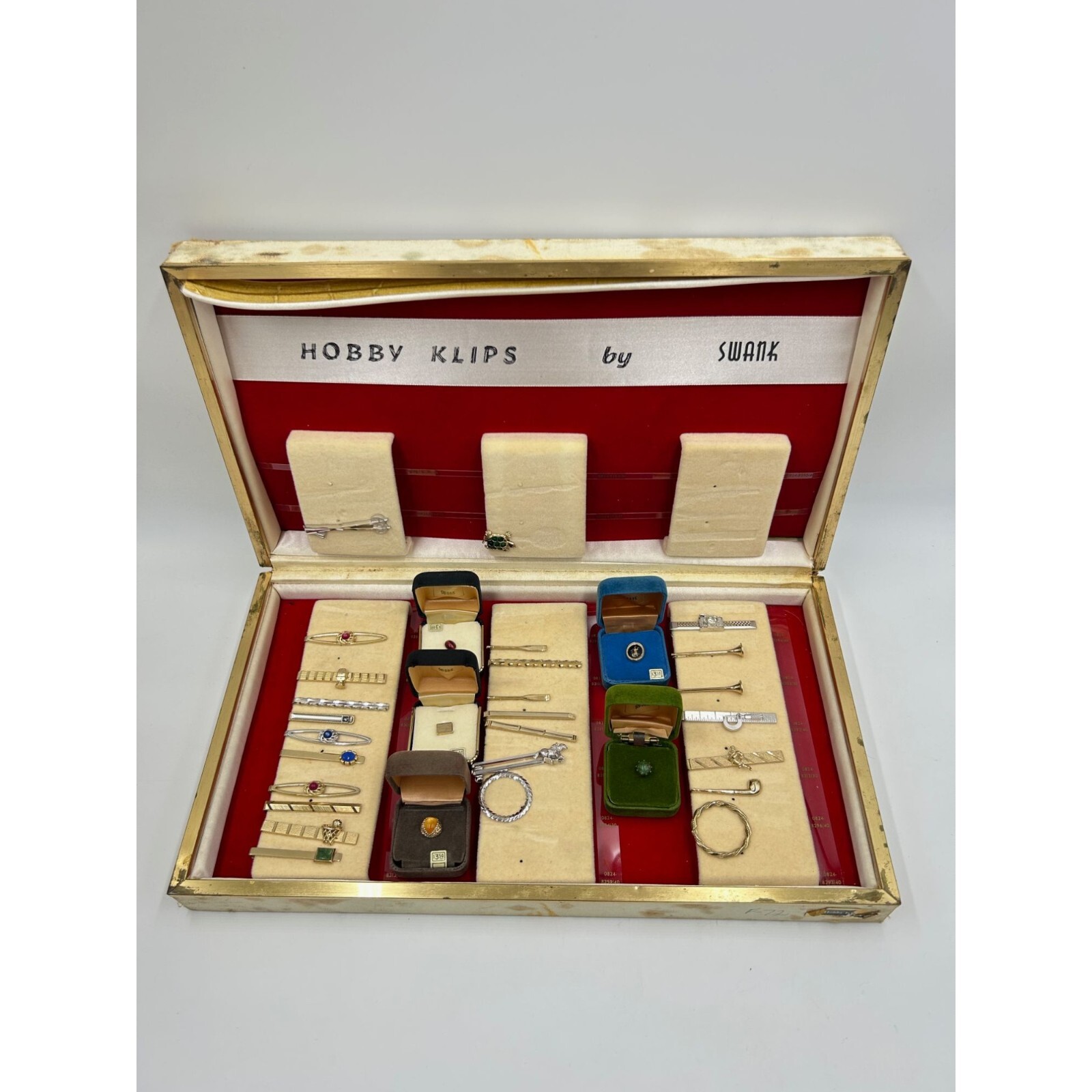 Vintage SWANK Men Accessories Collection Salesman Case 31 Pieces New ...