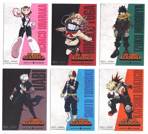 MY HERO ACADEMIA Anime Expo AX 2023 PROMO CARD Complete SET of 6 DABI ...