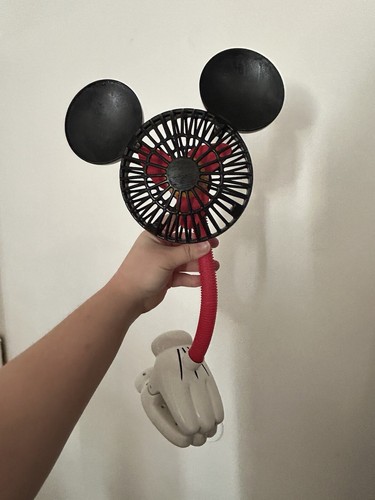 Disney Parks Mickey Mouse Portable Fan Flexible Clamp 17" Stroller Desk ...