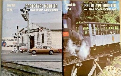 Prototype Modeler, 2 MAGAZINE BACK ISSUES. JUNE 1981 AND AUGUST 1981 ...