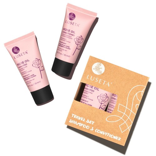 Luseta Rose Oil Travel Size Set Natural Sulfate Free Formula For Fine ...