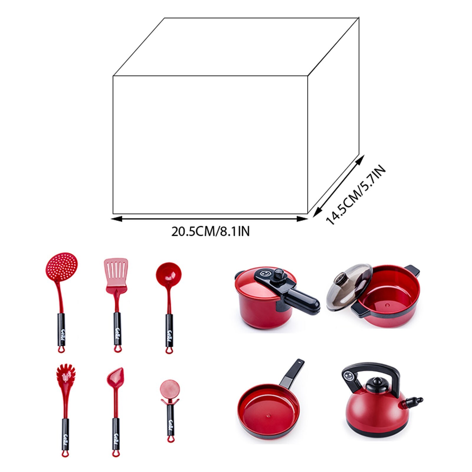 Girls Boy Children's Kitchen Toys Set Plastic Simulation Pot Utensils ...