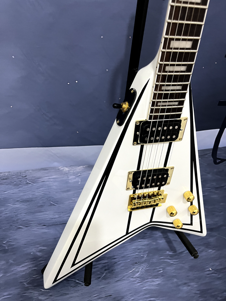New Factory Customization Electric Guitar Randy Rhoads V Flying White ...