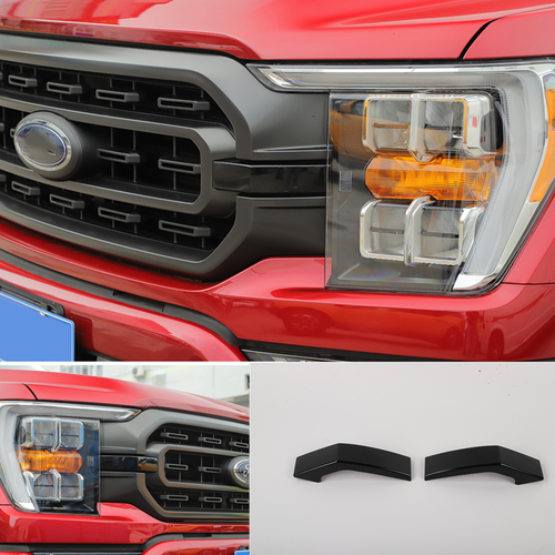 For Ford F-150 2021-2023 Black ABS Front Center Grille Grill Insert ...