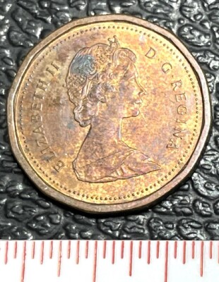 Canada 1984 1 Cent Copper One Canadian Penny ELIZABETH II DEI GRACIA ...