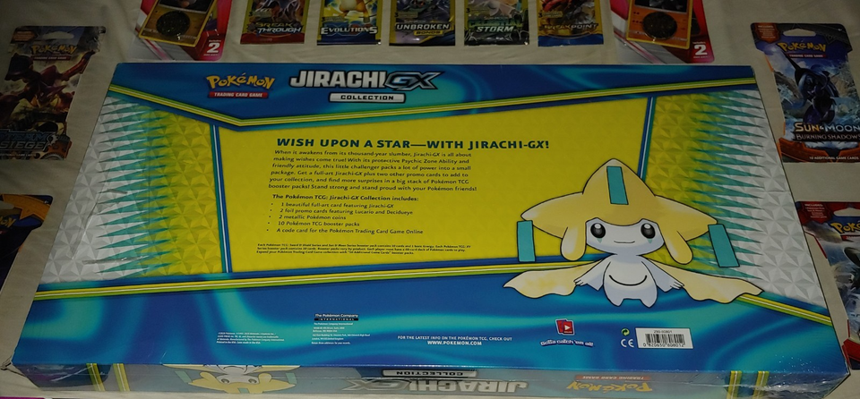 ROLLBACK PRICE 24 HOUR SALE💥Pokémon Jirachi GX Box w/ Sun & Moon + XY ...