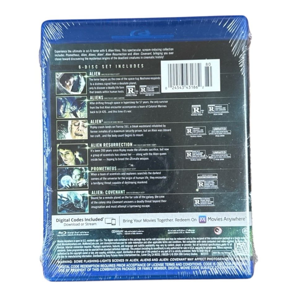 Alien: 6-Film Collection Bluray Set - New 6- DISC SET 24543431862| eBay
