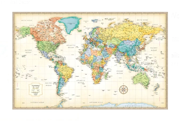 World Map Poster Large