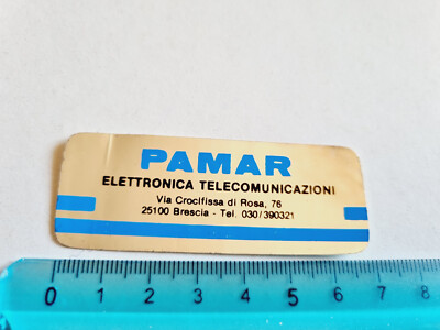 Autocollant Pamar Brescia Timbre Adhesive Vintage 80s Original | eBay