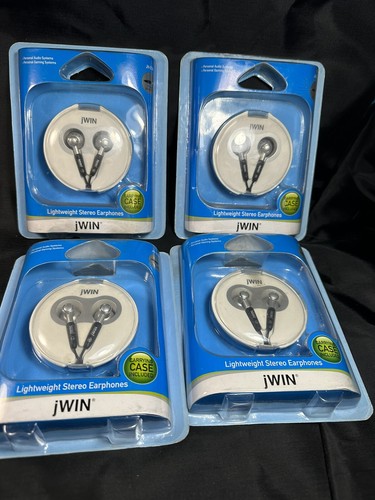 4 pc classroom lot, Jwin Lightweight Stereo Earphones w/ Carry/Storage ...