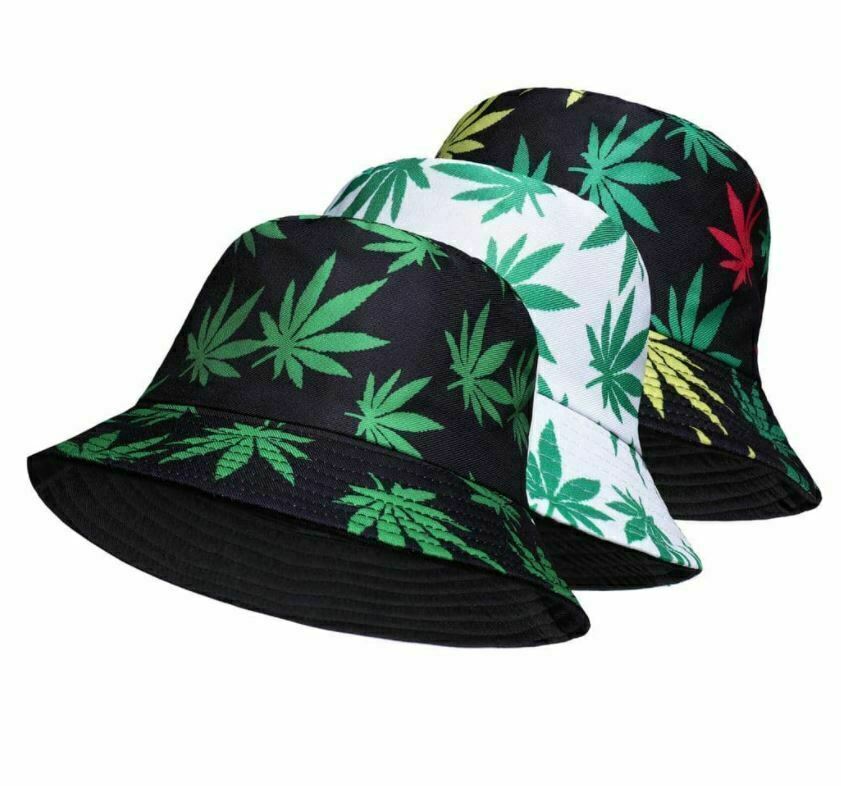 Ganja Style BUCKET HATS FESTIVAL FISHERMAN HAT CAP BEANIE RAVE WEED ...
