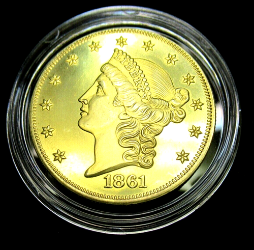 1861 TWENTY DOLLAR CONFEDERATE STATES RESTRIKE CIVIL WAR TOKEN/COIN | eBay
