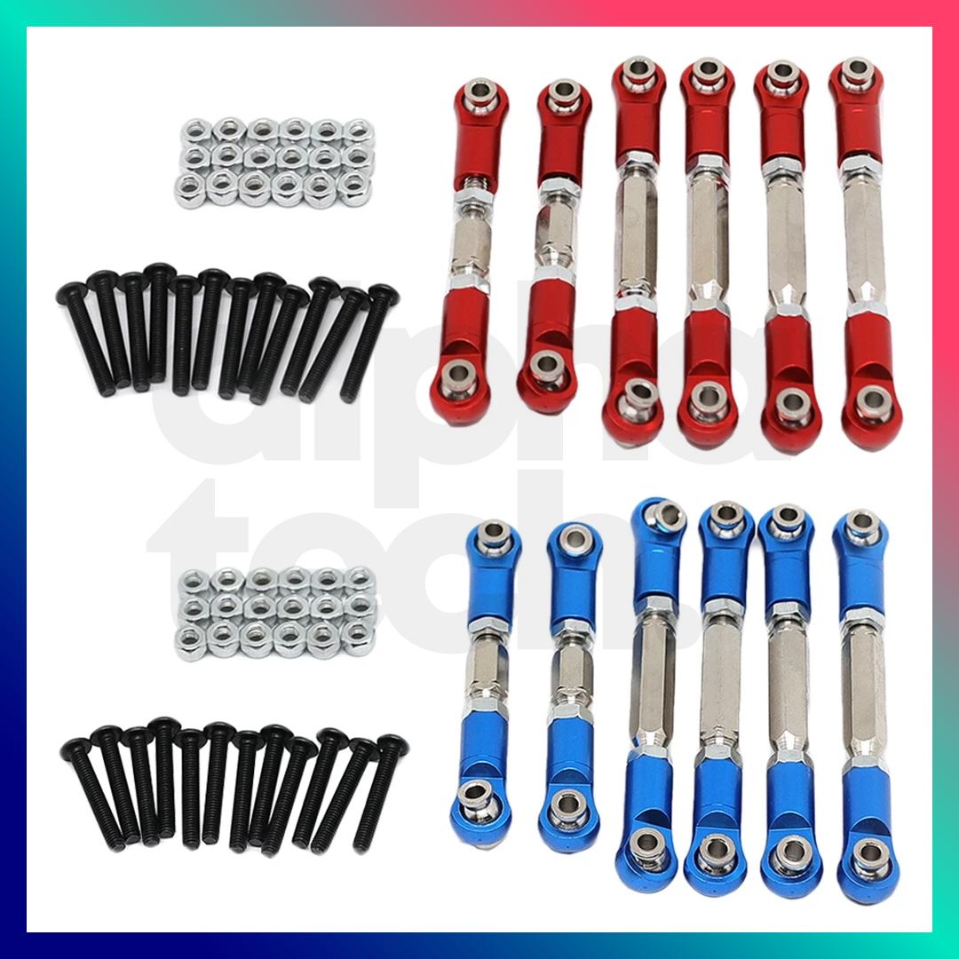 6pcs Metal Turnbuckles / Tie Rods Links for Arrma Typhon Senton Granite ...