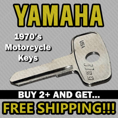 1970's Yamaha Motorcycle Replacement Key Cut to Your Code 2611 - 2650 ...
