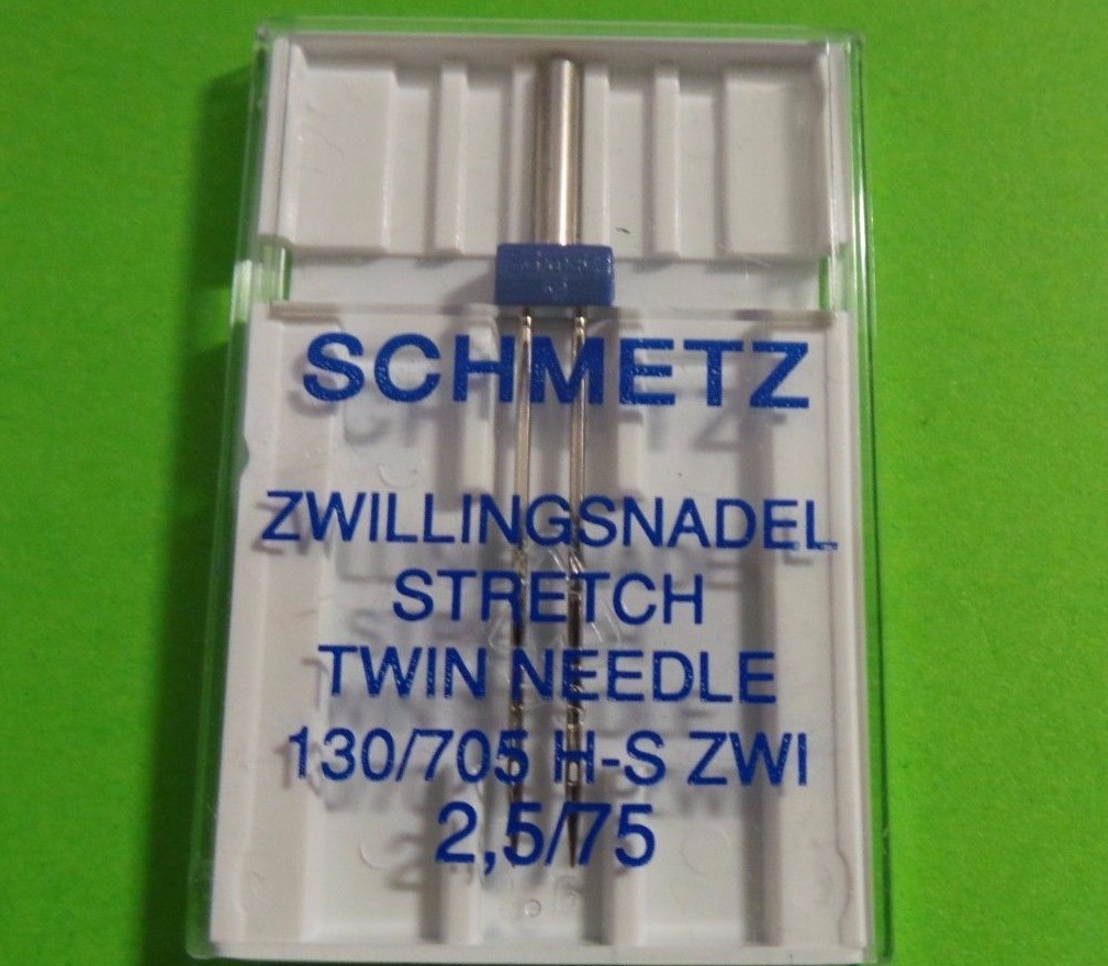 Zwillingsnadel- Doppelnadeln,Stretch Nadel für Nähmaschinen 2,5 mm ...