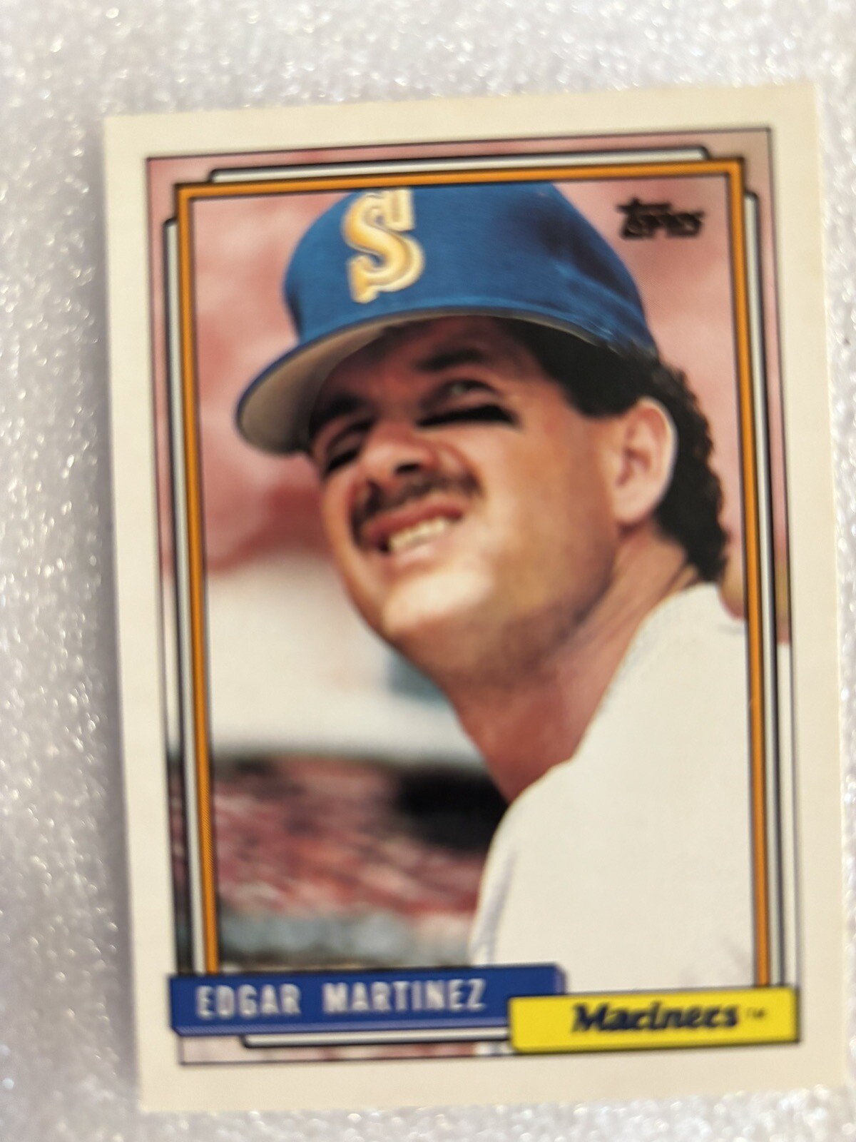 1992 Topps Edgar Martinez Baseball Card Seattle Mariners #553 MLB ...