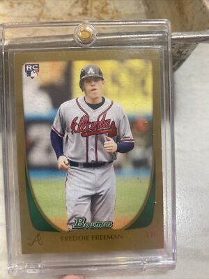 Freddie Freeman Rookie Card Bowman Gold | eBay