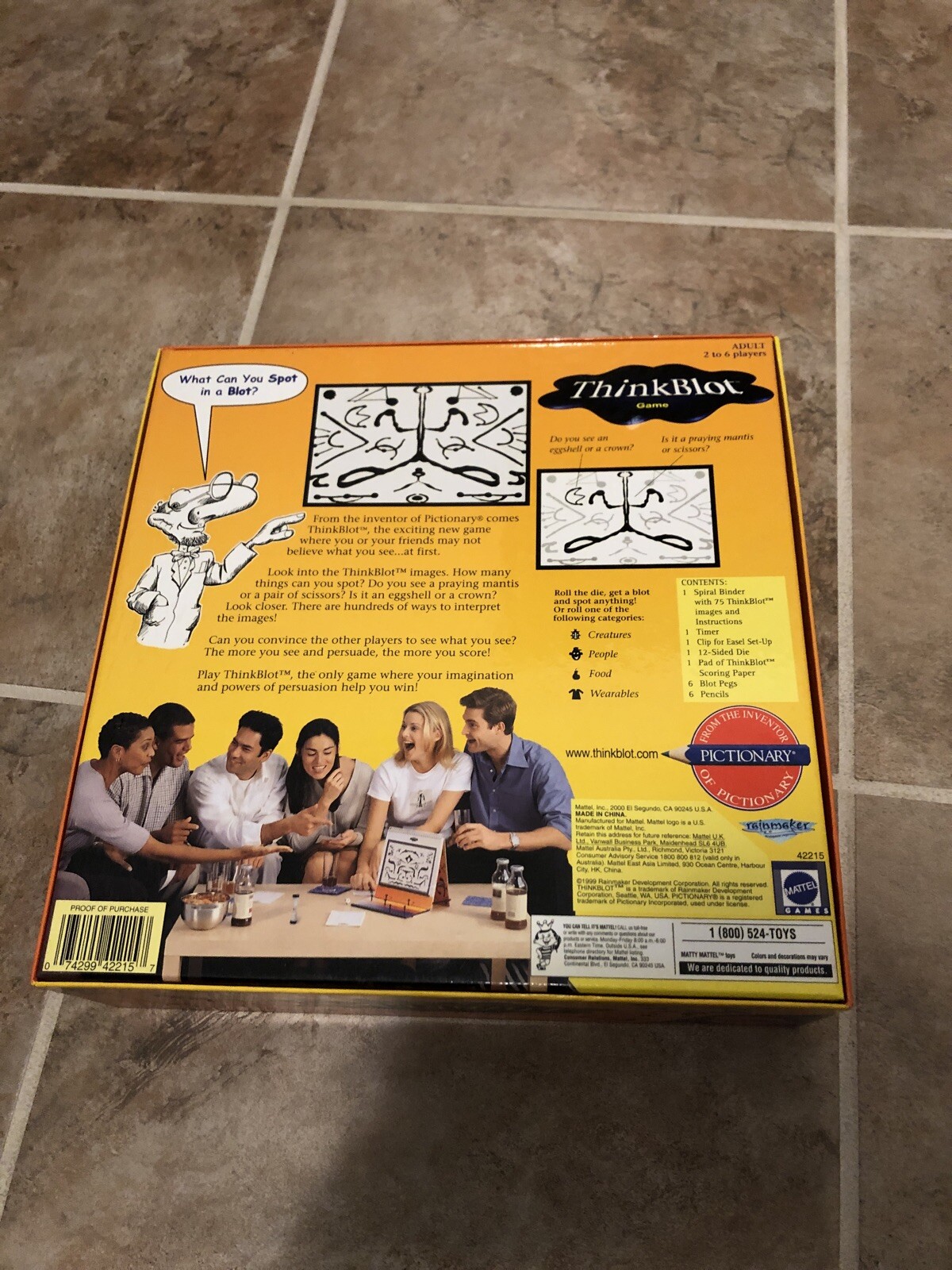 ThinkBlot Game What can you spot.1999 Think blot. Used | eBay