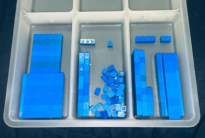 Lego Blue Brick Lot of 85 2x4 3x3 2x6 2x8 2x10 | eBay