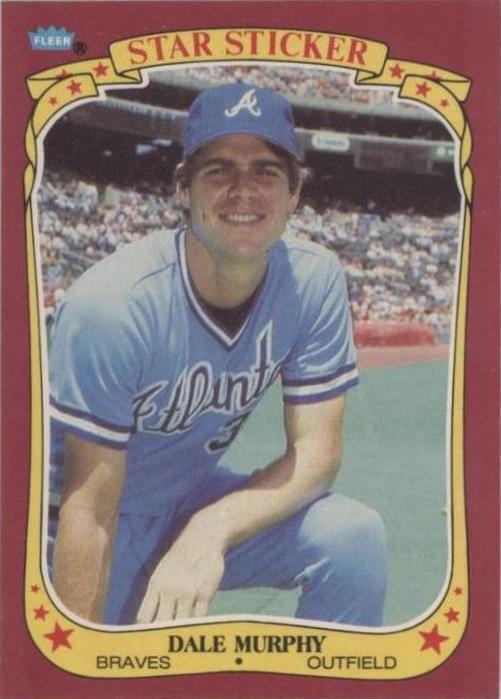 1986 Fleer Star Stickers - Dale Murphy #80 for sale online | eBay