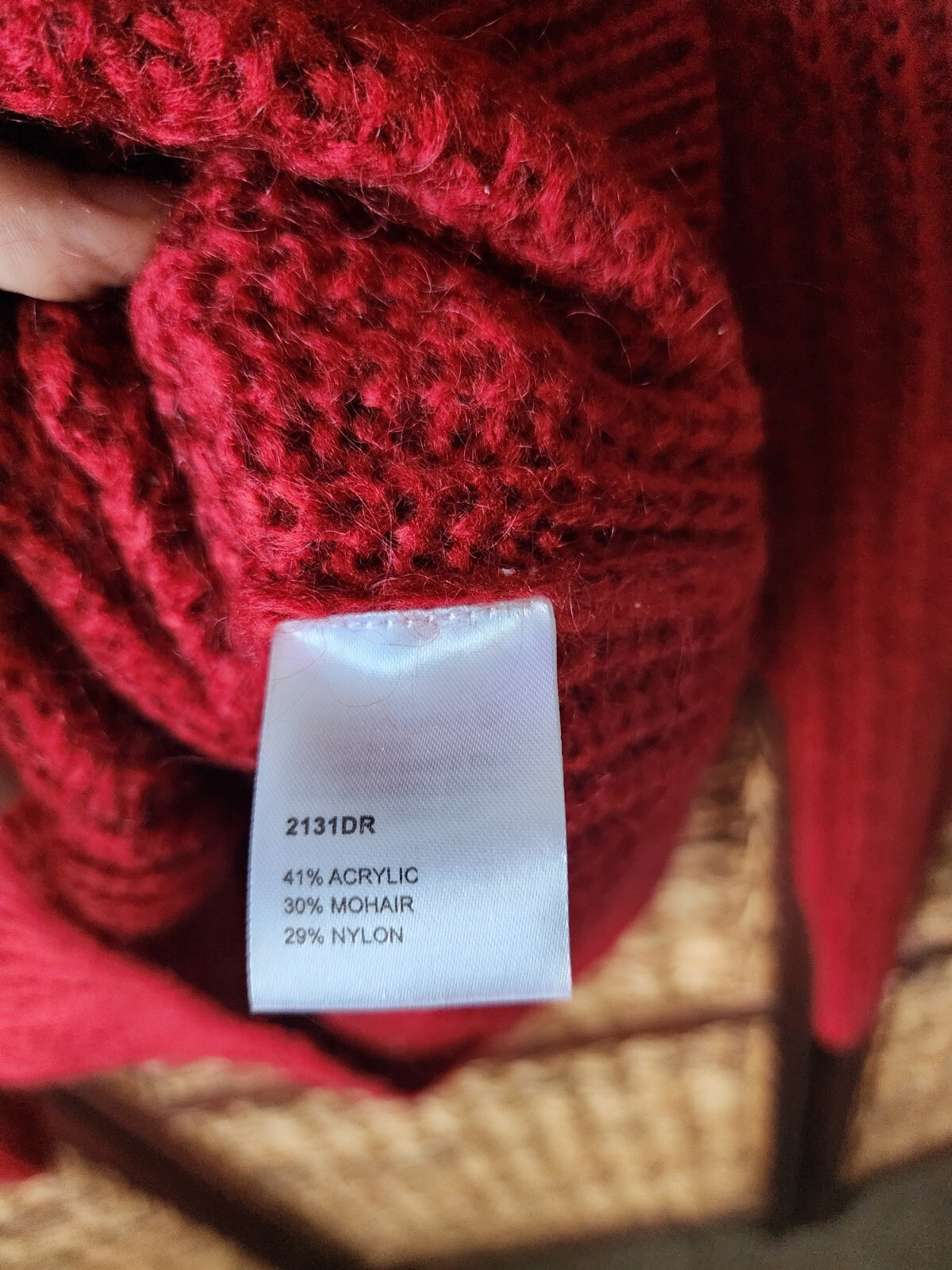 Perri Cutten Pullover Mohair Wool Blend Cable Knit Sweater Jumper Size ...