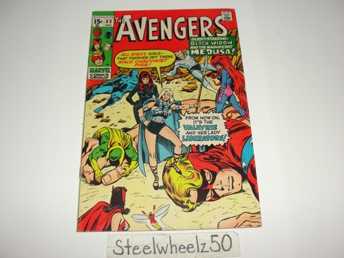Avengers #83 Comic Marvel 1970 1st Appearance Valkyrie Lady Liberators ...