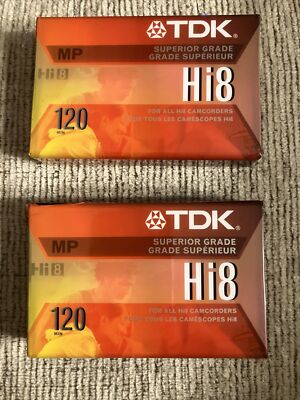 TDK 120 Hi8 MP 120min (2) Sealed Brand New! | eBay