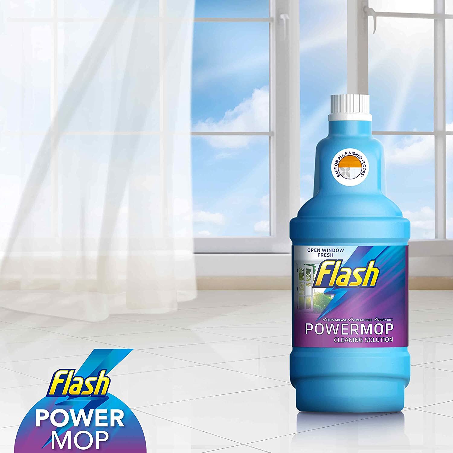 Flash Power Mop Starter Kit Dual Spray Mop for Any Type of Floor or ...