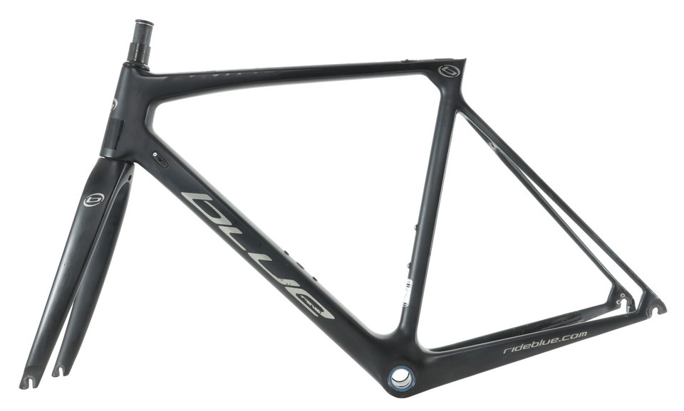 blue cycles Axino SL Carbon Road Bike Frameset MED 54cm Black Rim Brake ...