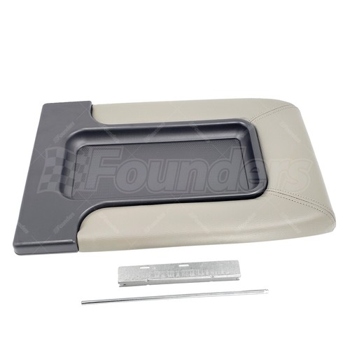 Gray Center Console Lid Kit Arm Rest Latch Fits 99-07 GM Chevy 19127364 ...