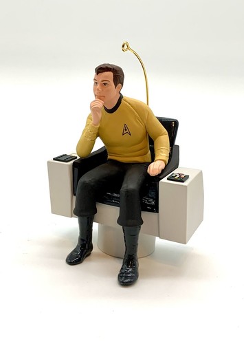 Star Trek 1995 Hallmark Captain James T. Kirk Command Chair Keepsake ...