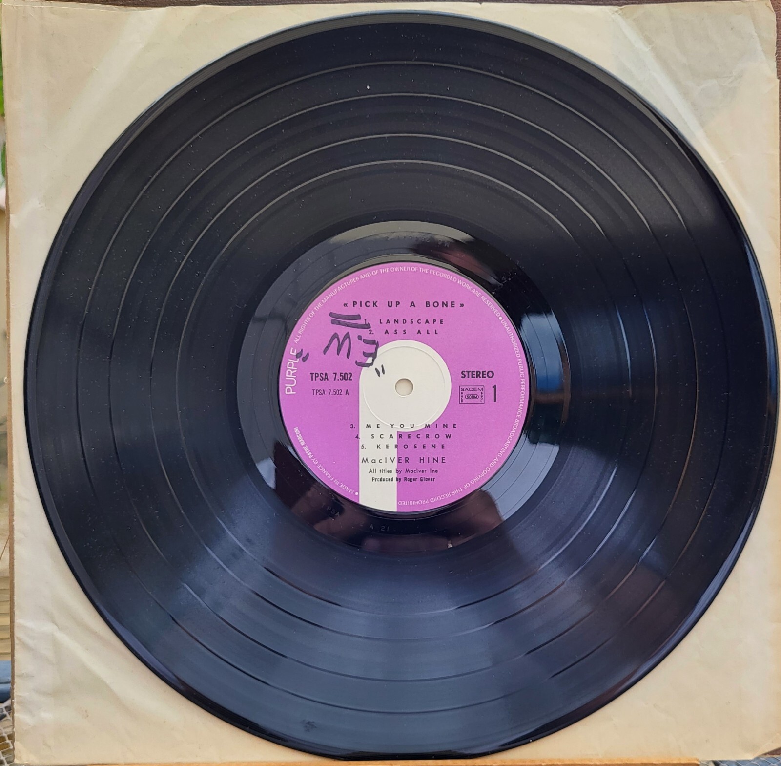 LP 33T Rupert Hine ‎– Pick Up A Bone (Prog, Hard) Fra 1971 / Média EX+ ...