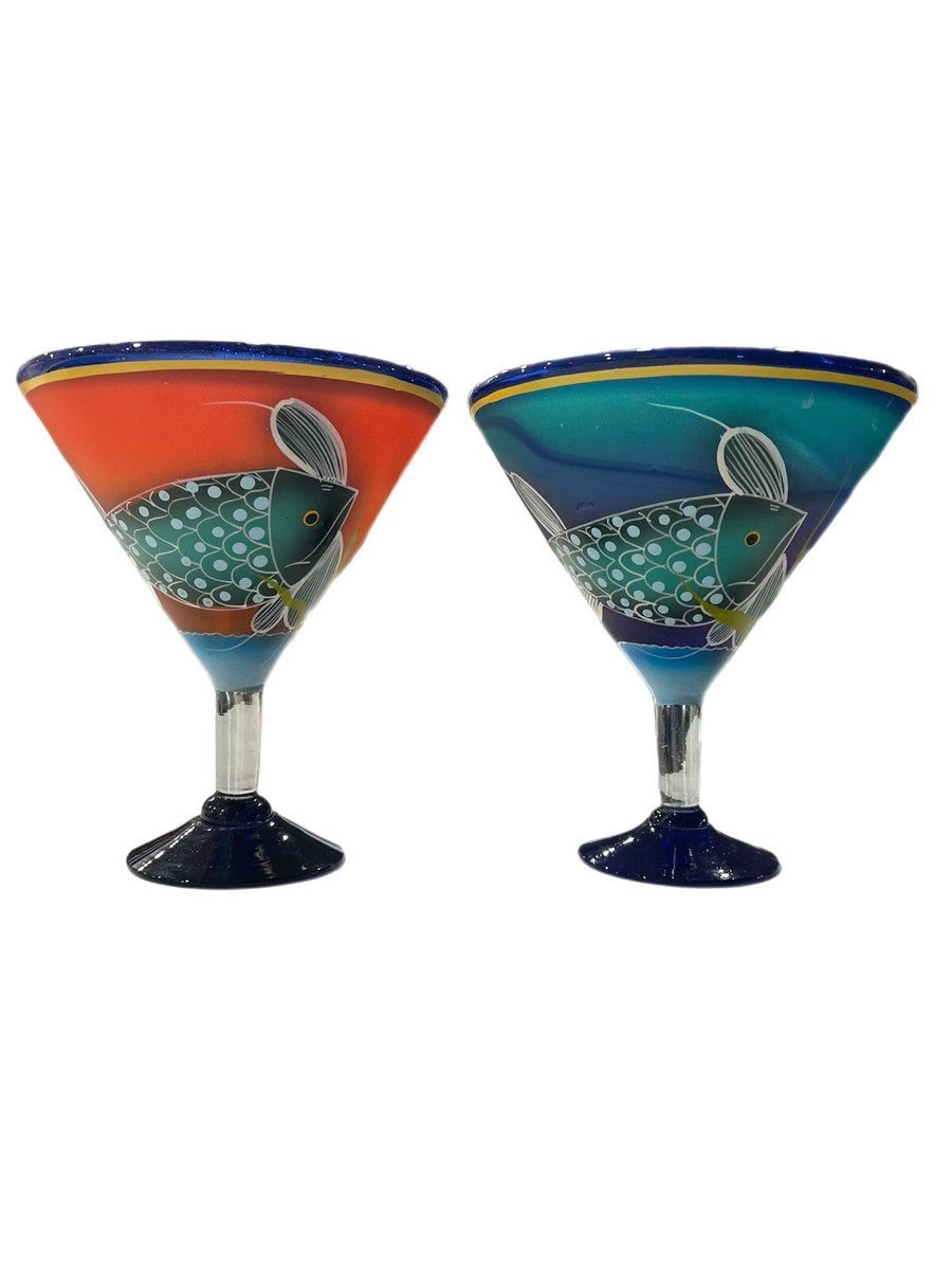 Mexican Painted Glassware